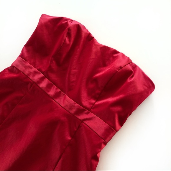 The Limited | Dresses | The Limited Red Satin Dress | Poshmark